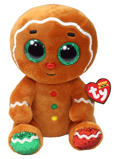 TY, Beanie Boos Regular 6in, CRUMBLE - gingerbread reg